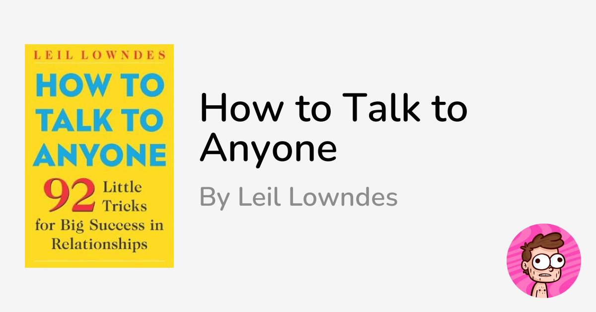 How to Talk to Anyone / marcel.io