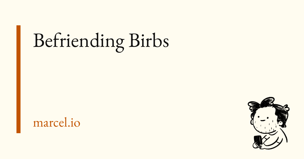 Befriending Birbs / marcel.io