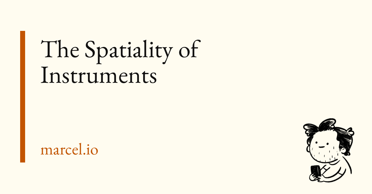 The Spatiality of Instruments / marcel.io